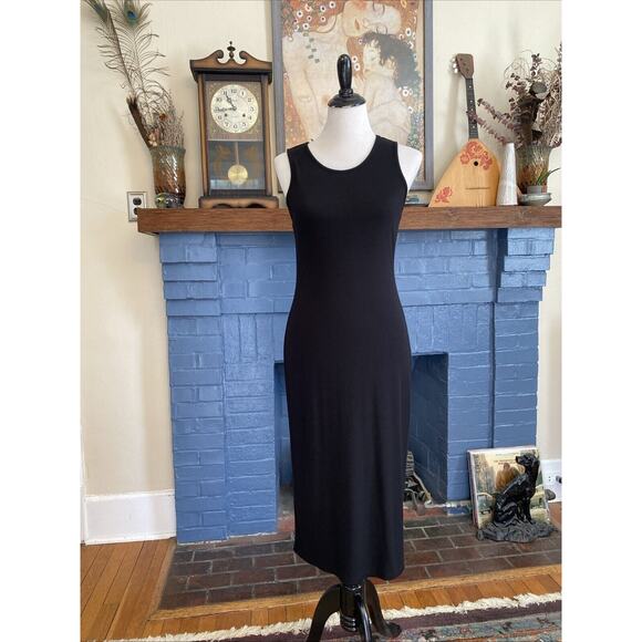 Marine Layer | Dresses | Marine Layer L Black Tank Lexi Rib Daytime ...